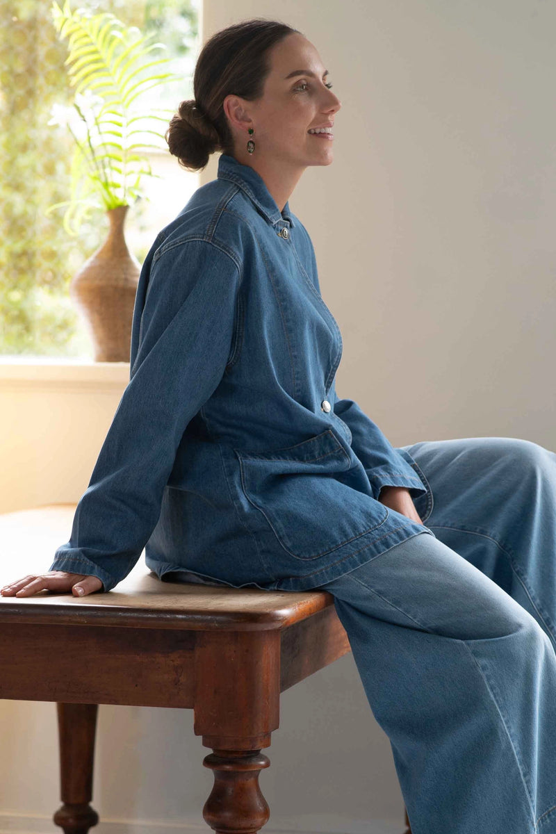 Dinah Organic Cotton Jacket - Lazybones – By a Farmer's Daughter