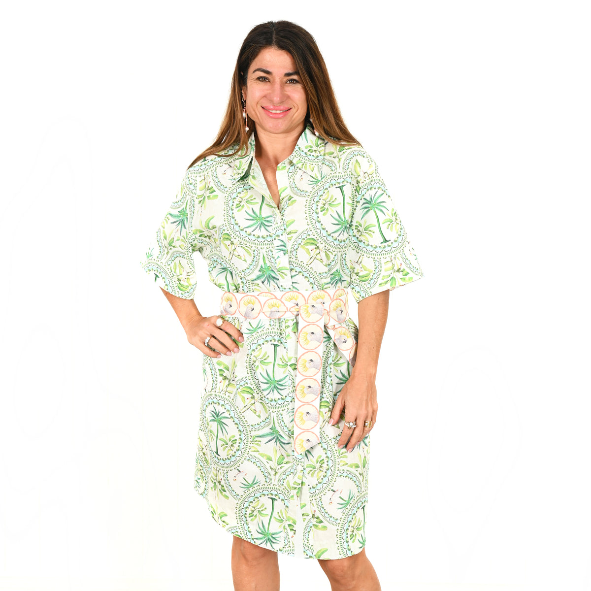 "Adele" Dress in Palm Republic Print - Palm Cove – By a Farmer's Daughter