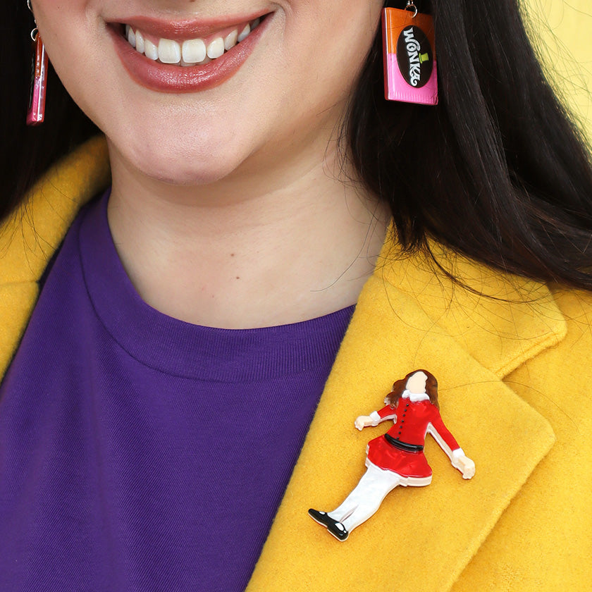 Veruca Salt Brooch - Erstwilder x Willy Wonka & The Chocolate Factory ...