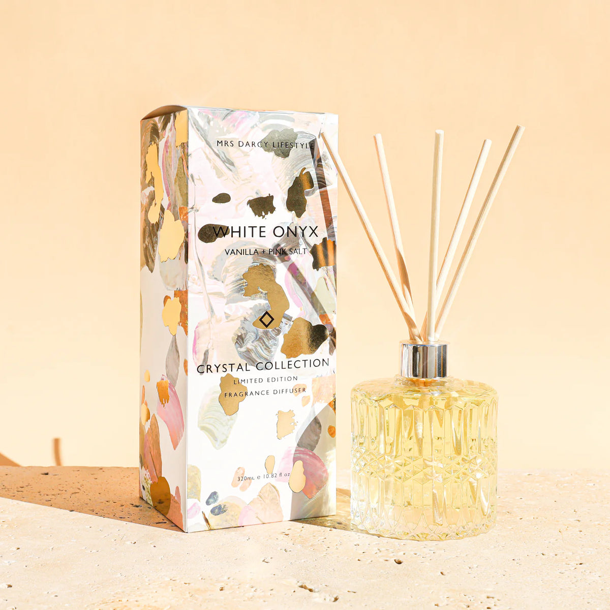 White Onyx - Vanilla + Pink Salt Diffuser – By a Farmer's Daughter