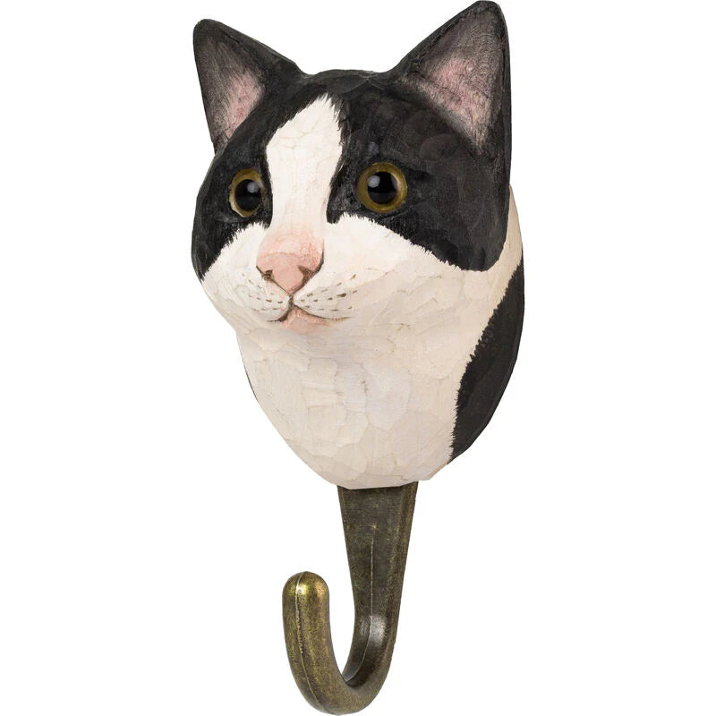 Black & White Cat Hook - Wildlife Garden – By a Farmer's Daughter