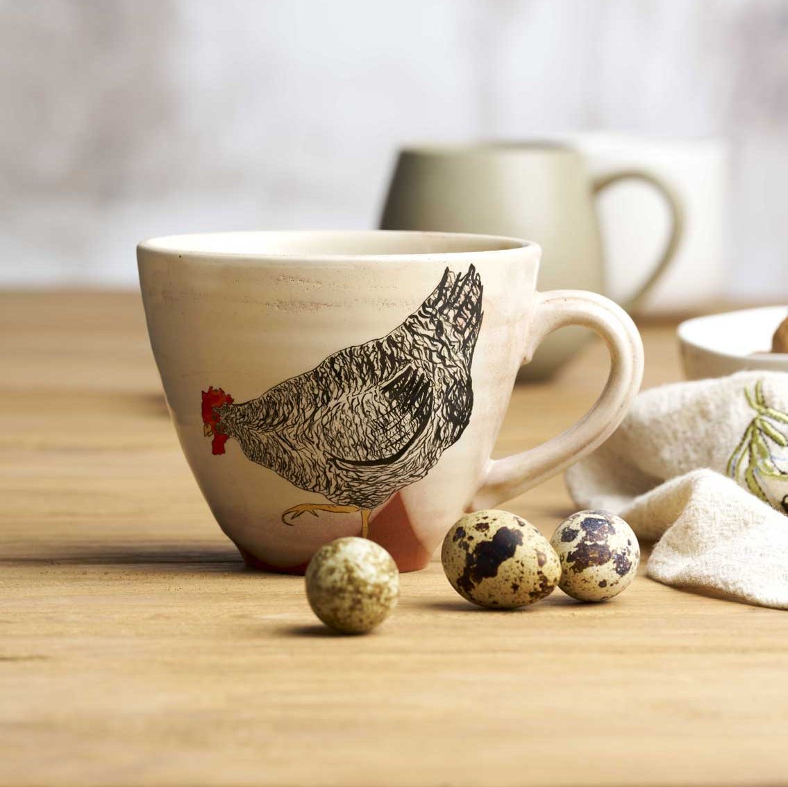 'Mabel' Oversized Chicken Mug - Robert Gordon x Emogen Clark – By a ...