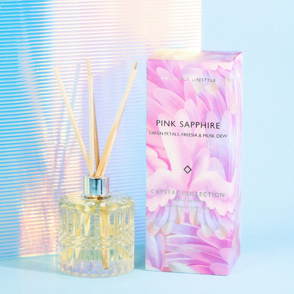 Pink Sapphire - Green Petals, Freesia + Dusk Dew Diffuser – By a Farmer ...