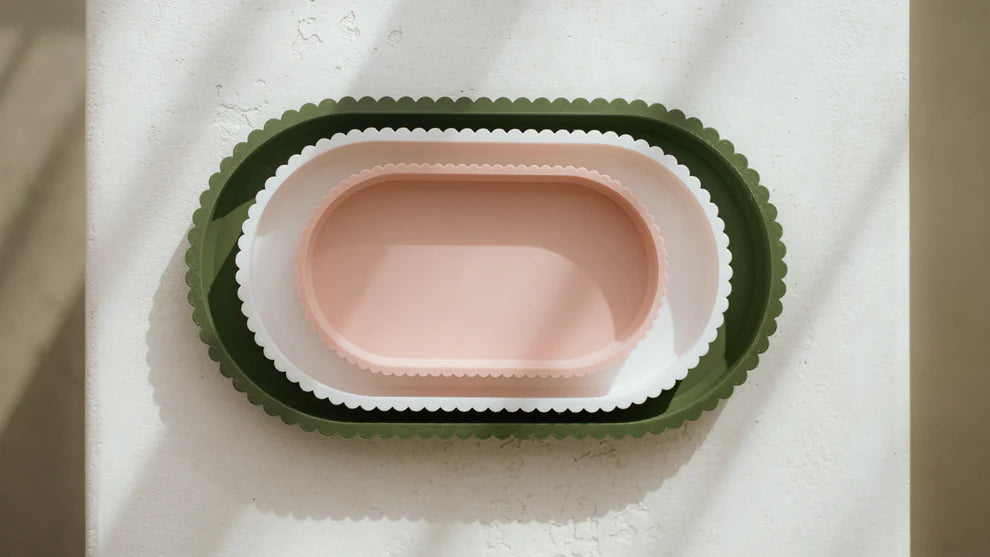 Medium Oatmeal Scalloped Trinket Tray – By a Farmer's Daughter