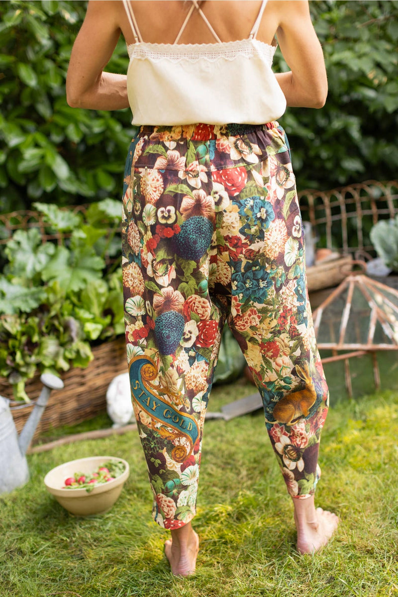 'Stay Gold' Linen Cropped Artist Pants - Market of Stars – By a Farmer ...