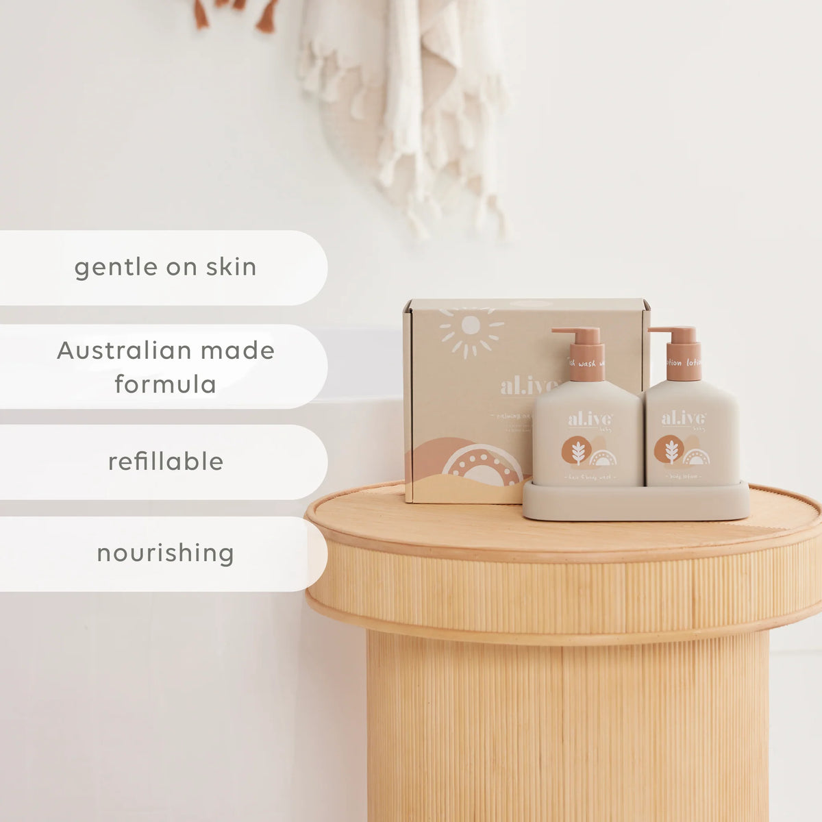 Calming Oatmeal Baby Hair & Body Duo - al.ive body – By a Farmer's Daughter
