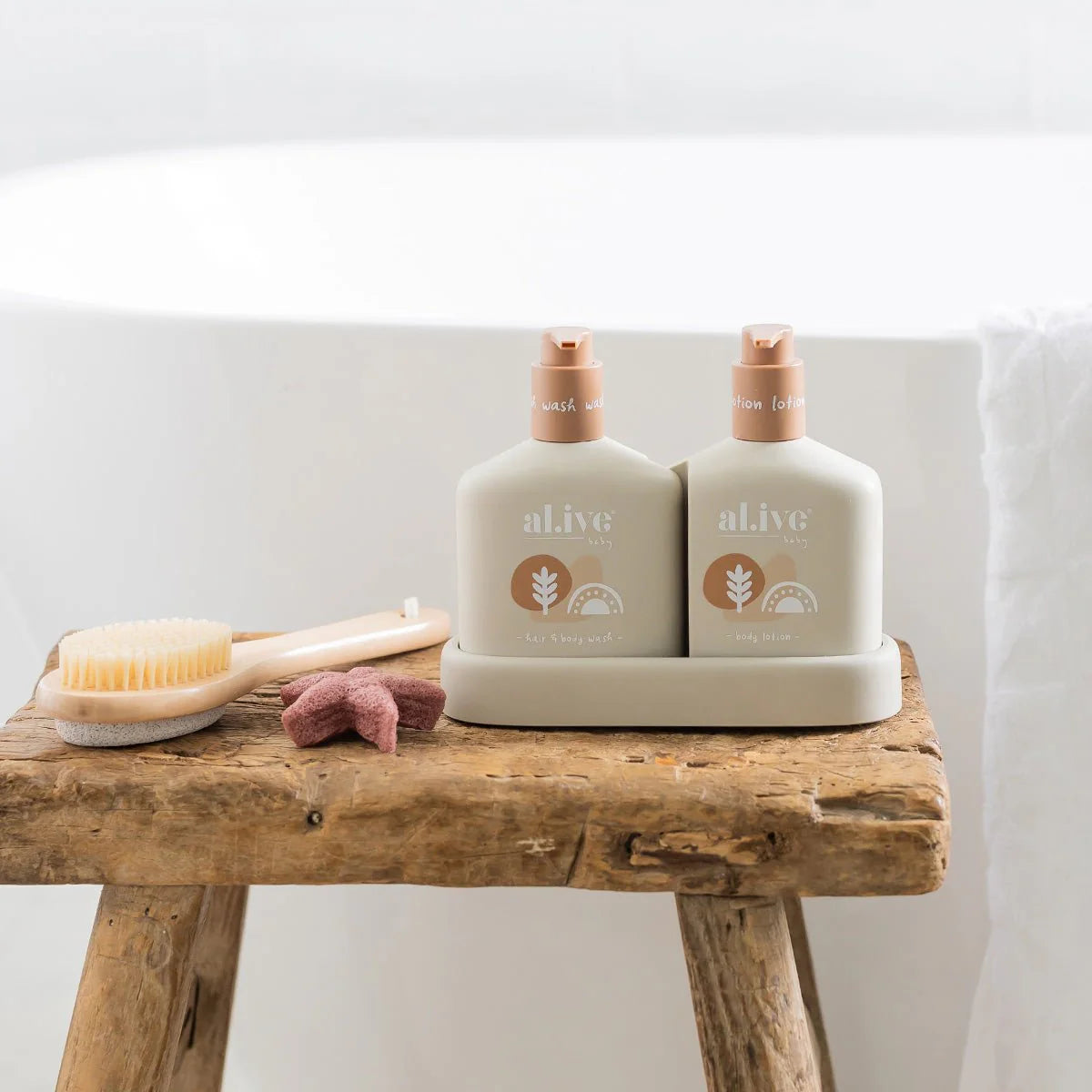 Calming Oatmeal Baby Hair & Body Duo - al.ive body – By a Farmer's Daughter